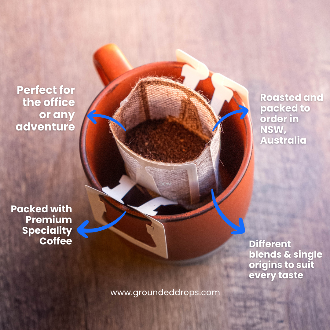 The Sample Box - Drip Coffee Bags | Grounded Drops